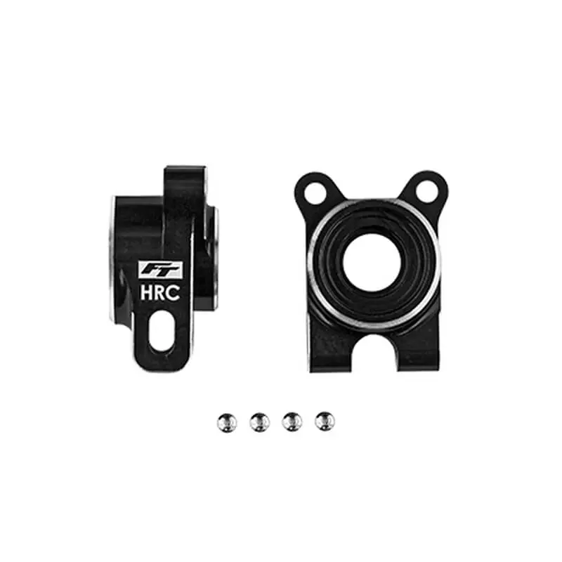 Team Associated Rc10b7 Ft HRC Rear Hubs -4 Offset Black Aluminium - The ...